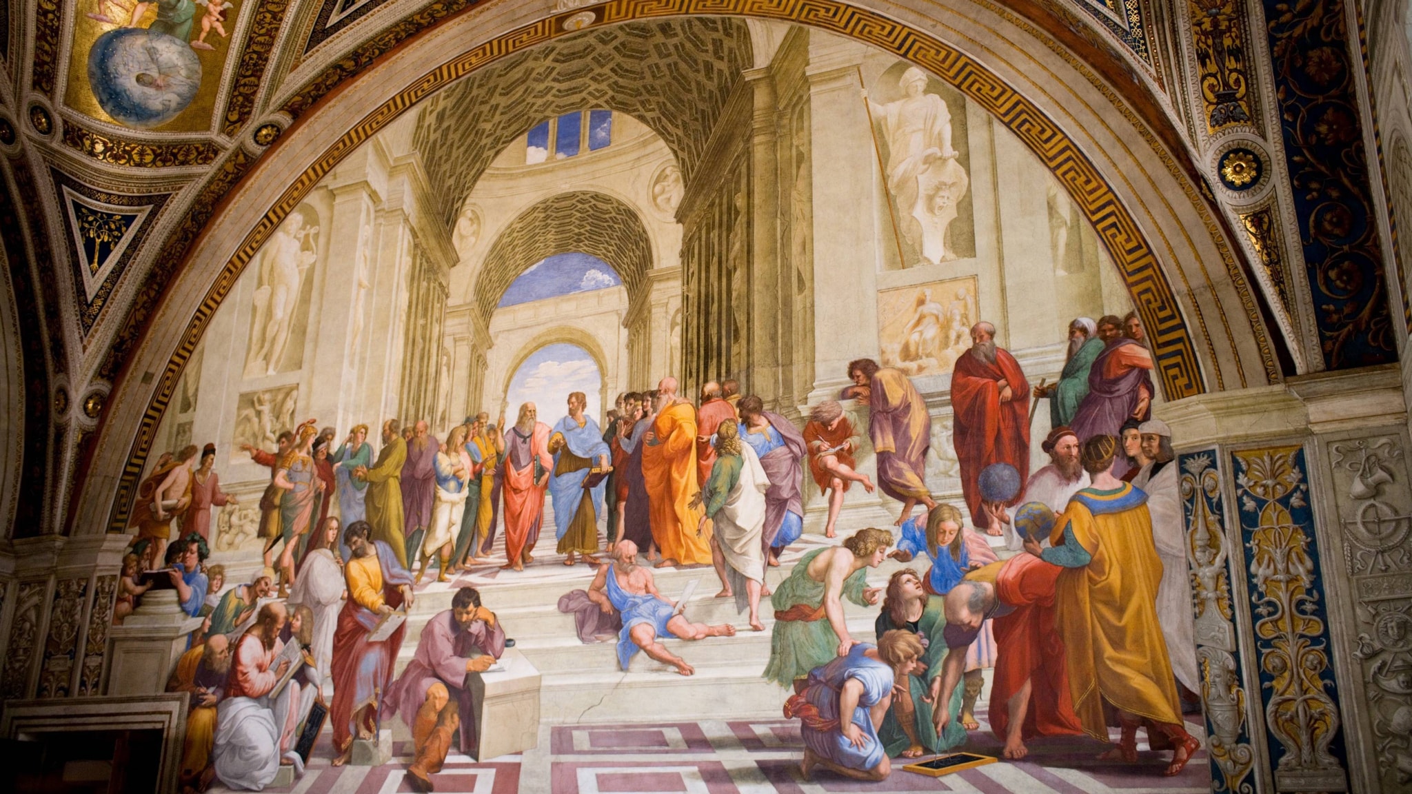 Maurizio Ferraris. Socrate, Platone, Aristotele e la scuola di Atene ...